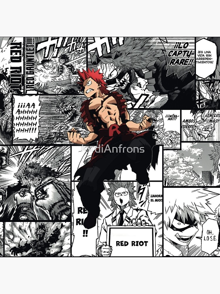 "Red Riot manga style poster." Floor Pillow for Sale by JordiAnfrons ...