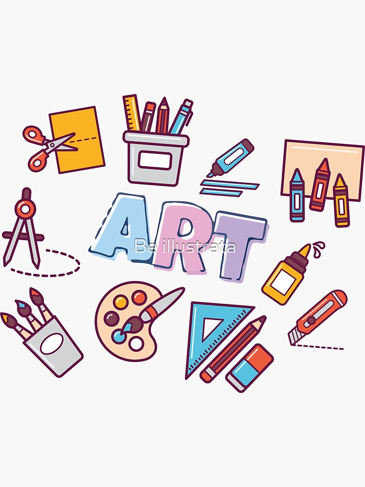 "Art School Subject Pack" Sticker for Sale by Robin2000 | Redbubble