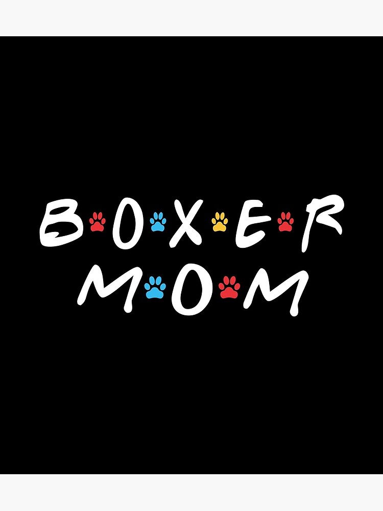 "Boxer Mom" Poster for Sale by telegaevel | Redbubble