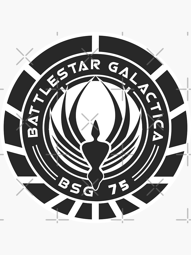 "Battlestar Galactica Patch" Sticker for Sale by Ralroost | Redbubble