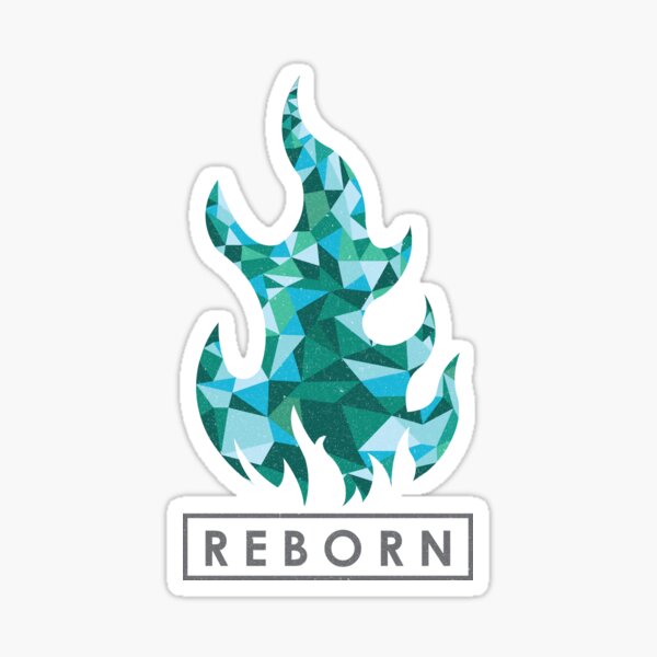 "Be Reborn V 2" Sticker for Sale by Leories | Redbubble