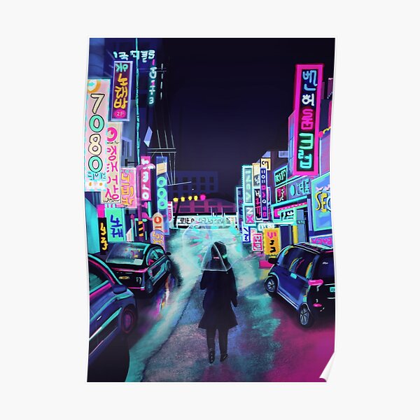 "Neo Tokyo" Poster for Sale by IlseDanielle | Redbubble