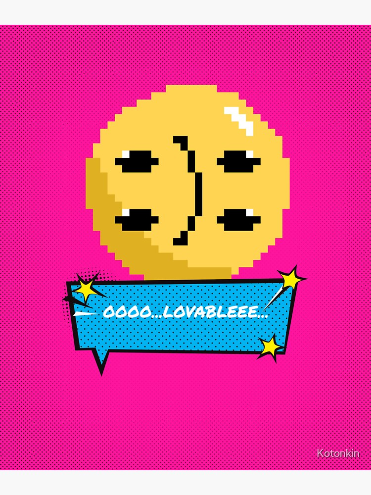 "Oooo... Lovable..." Sticker for Sale by Kotonkin | Redbubble