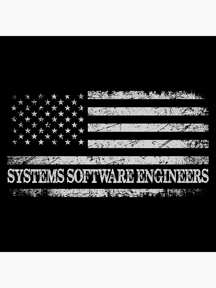 "Systems Software Engineer American Flag" Poster for Sale by Atrico ...