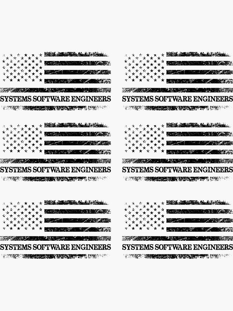 "Systems Software Engineer American Flag" Sticker for Sale by Atrico ...