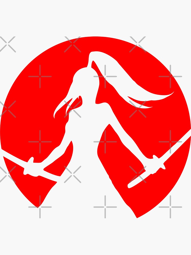 "ERZA SCARLET" Sticker for Sale by ASHCARBIDEER | Redbubble