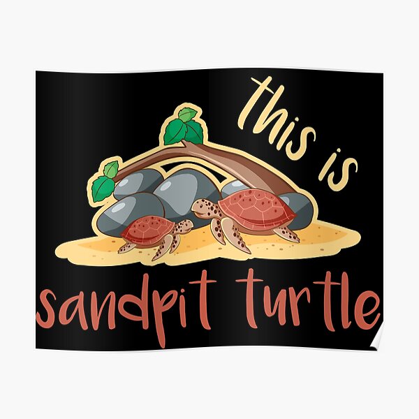 Póster «Esta es la camiseta Sandpit Turtle Essential: amo la camisa de ...