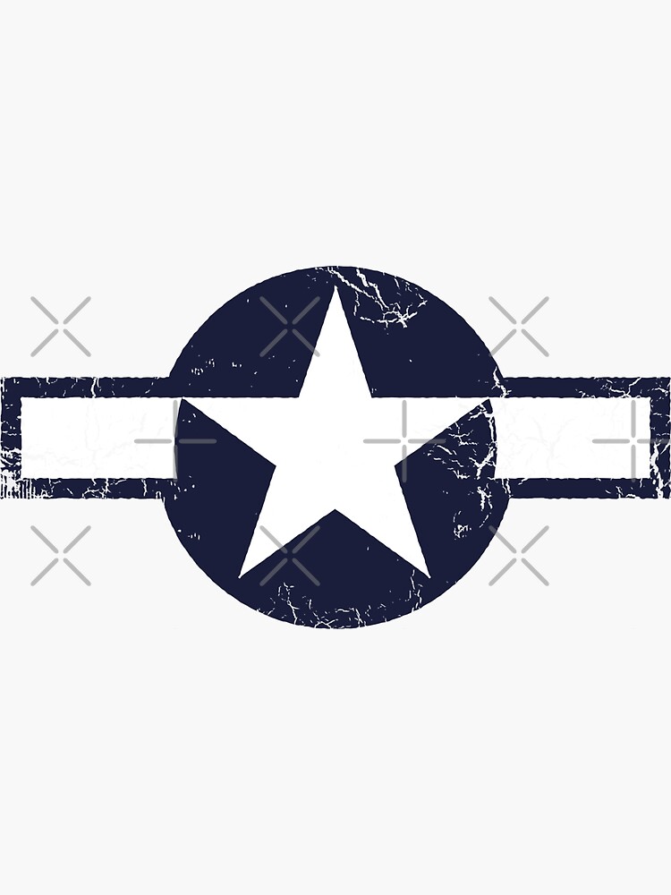 "Military Roundels - United States Air Force - USAF 1943-1947" Sticker ...