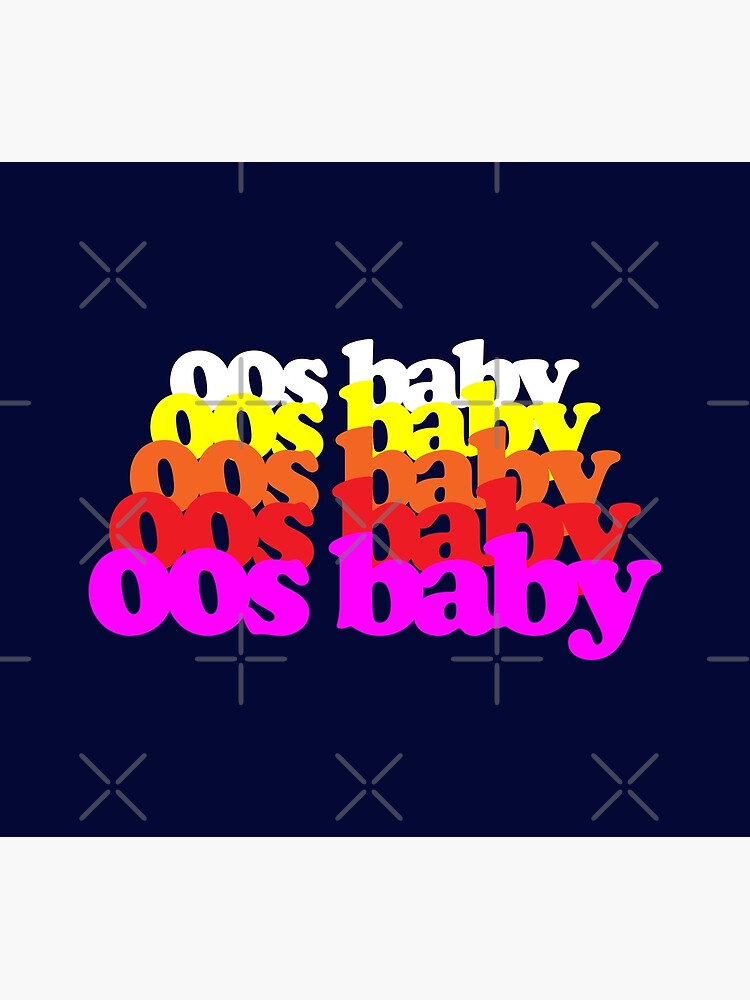 Lámina metálica «00s baby Regalo perfecto para personas nacidas en la ...