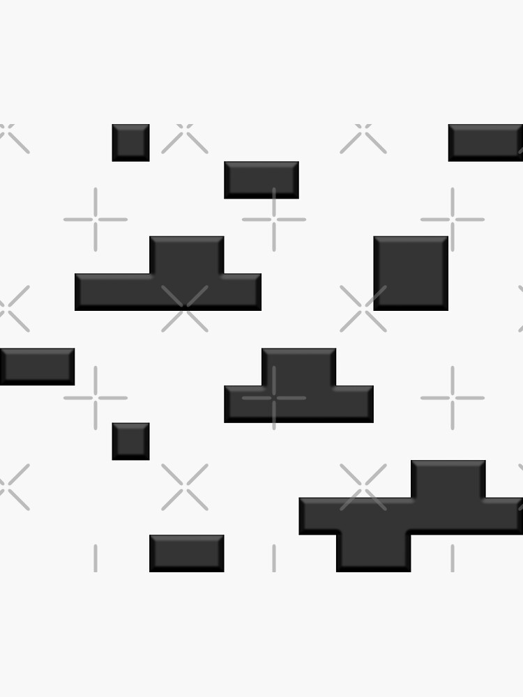 "Minecraft Coal Ore" Sticker for Sale by Gameragon | Redbubble