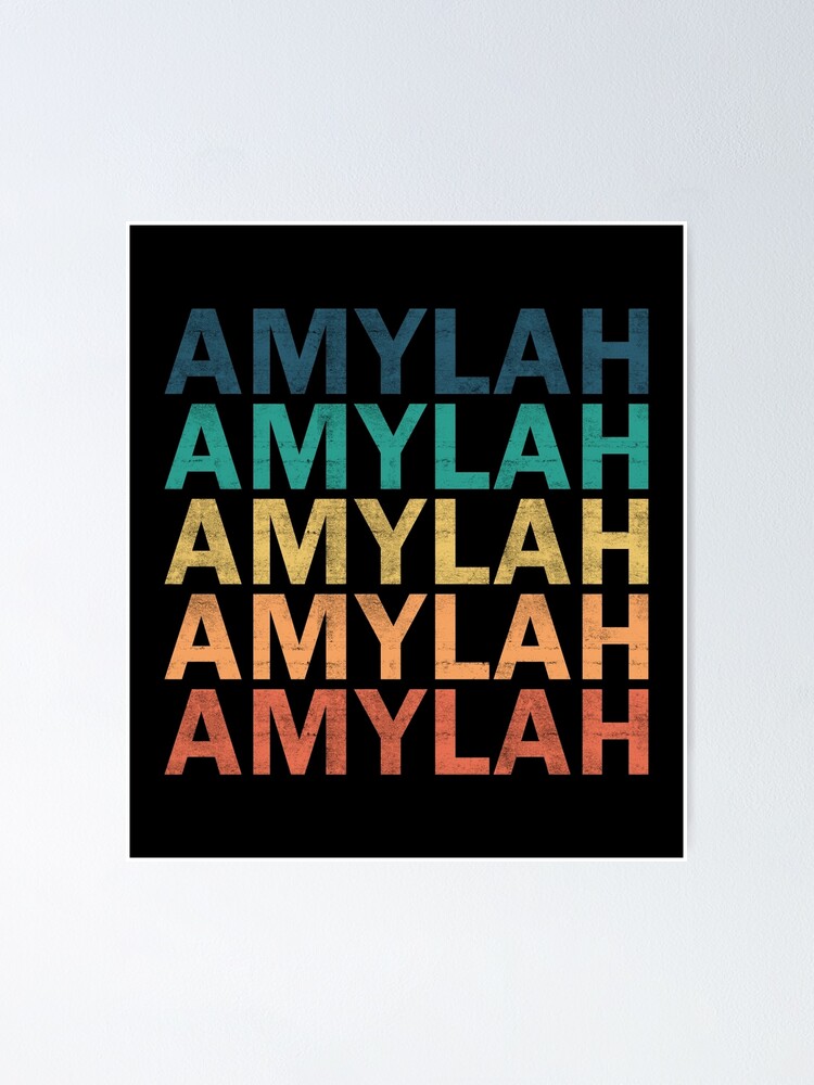 Póster «Camiseta con nombre de Amylah - Camiseta de artículo de regalo ...