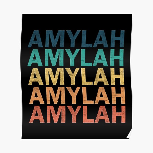 Póster «Camiseta con nombre de Amylah - Camiseta de artículo de regalo ...