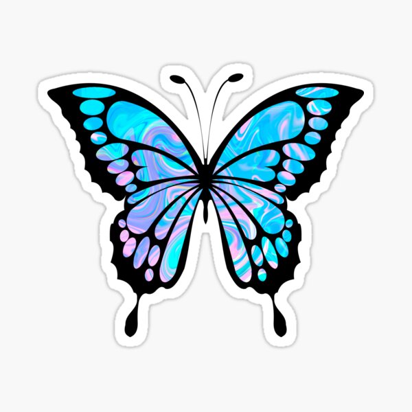 "y2k Butterfly" Sticker for Sale by Scarletdove | Redbubble