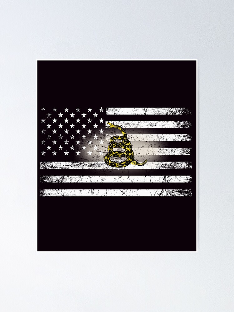 "USA Snake Flag" Poster for Sale by TheFamiLeeBrand | Redbubble