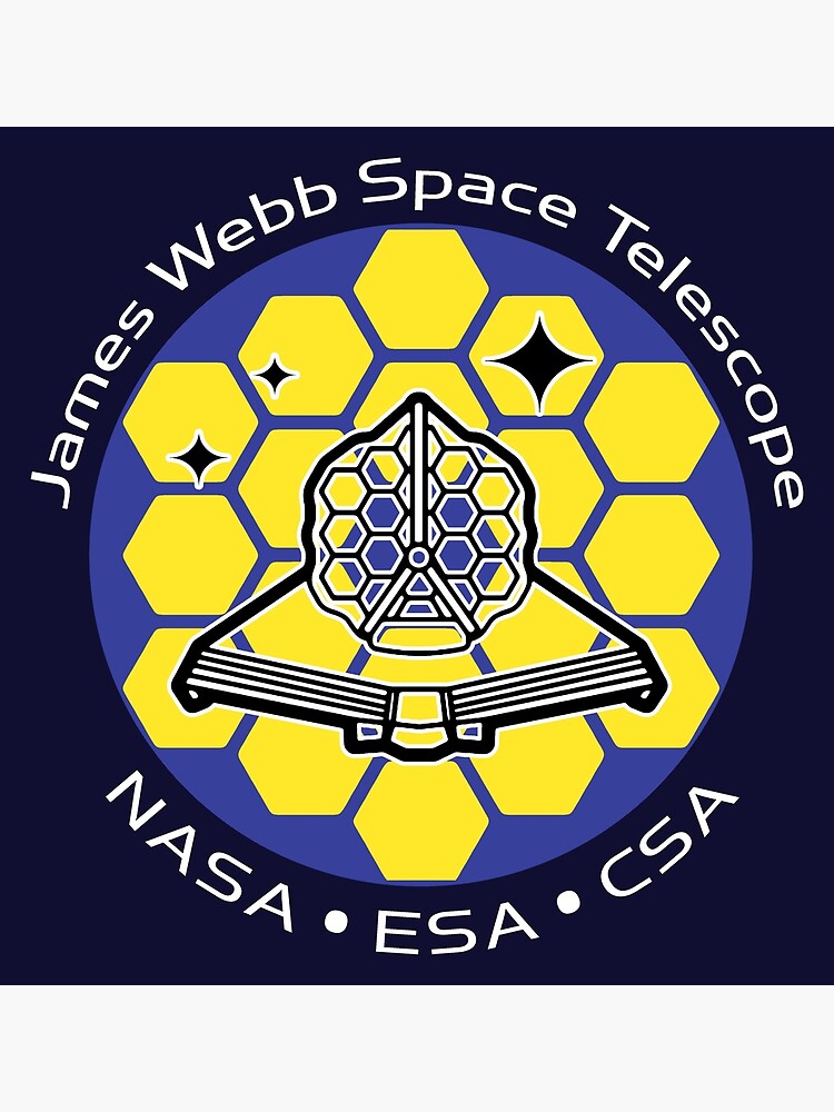 Impression photo « NASA JWST James Webb logo du télescope spatial nid d ...