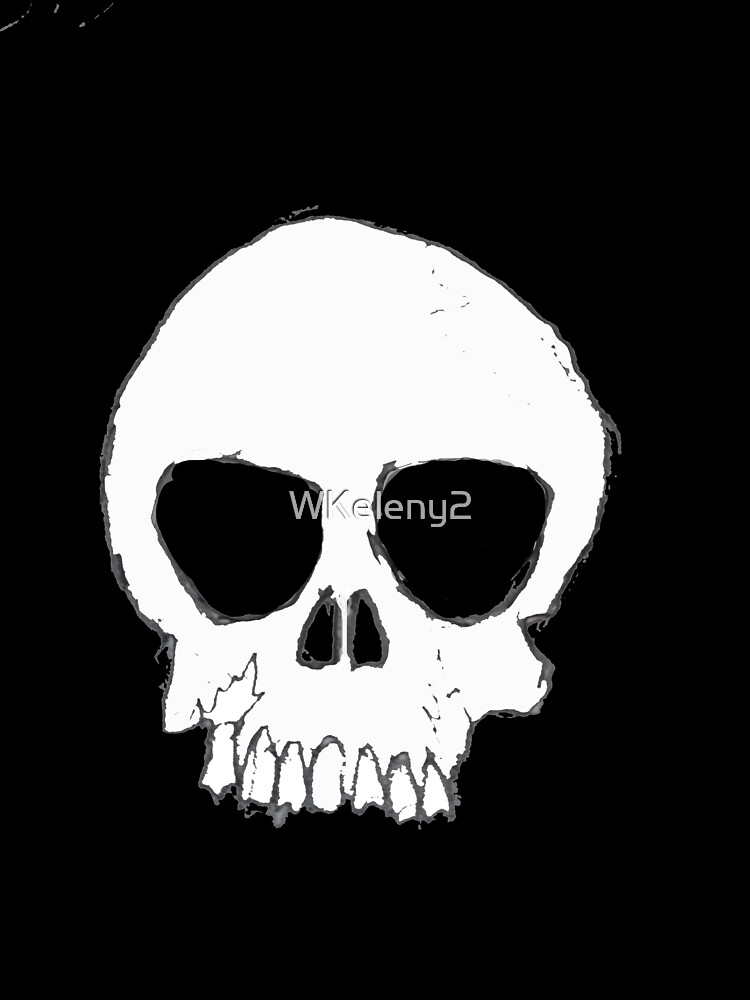 "Pure White Skull" Sticker for Sale by WKeleny2 | Redbubble