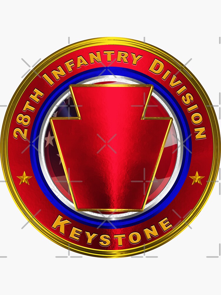"28th Infantry Division “Keystone”" Sticker for Sale by SoldierAlways ...