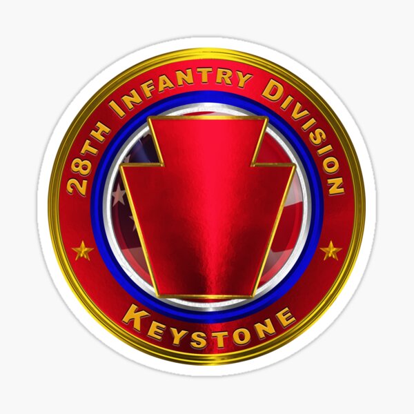 "28th Infantry Division “Keystone”" Sticker for Sale by SoldierAlways ...
