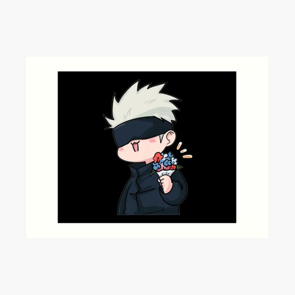 "Jujutsu kaisen gojo satoru holding flowers" Art Print for Sale by ...