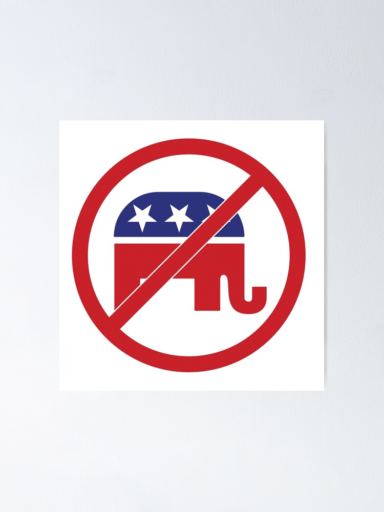 "No Republicans Vote Democrat" Poster by Democrat | Redbubble