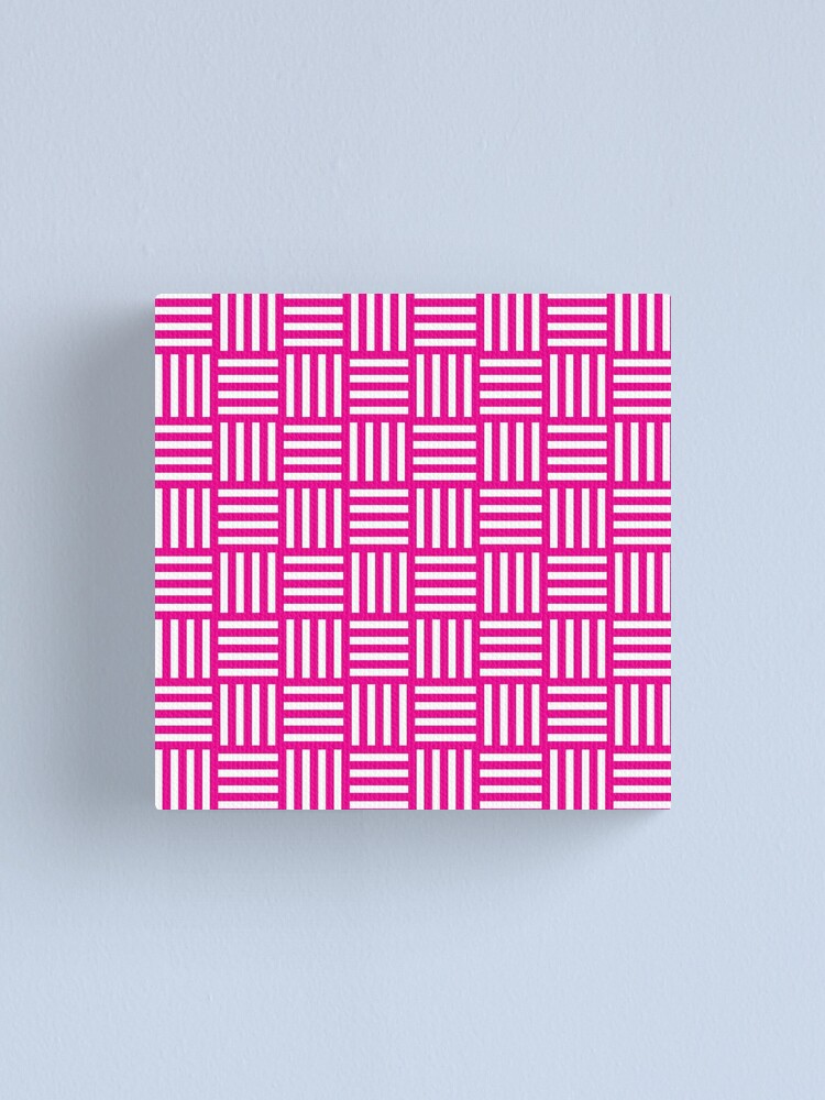 "Pink Woven Line Pattern no. 1" Canvas Print by NeilFeigeles | Redbubble
