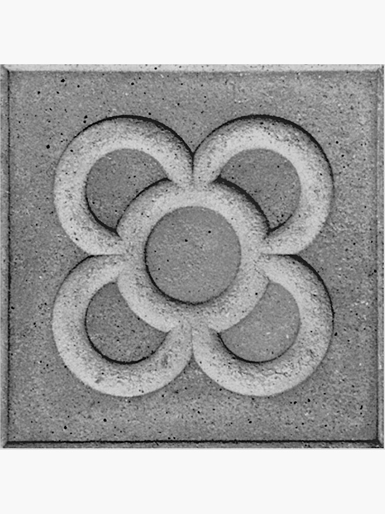 "Panot de Flor Barcelona." Sticker for Sale by Casa-tiles-bcn | Redbubble