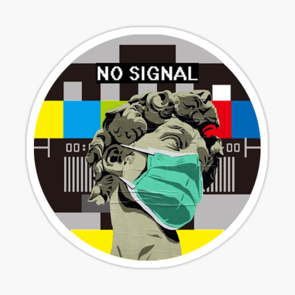"NO or BAD SIGNAL" Sticker for Sale by youngvision | Redbubble