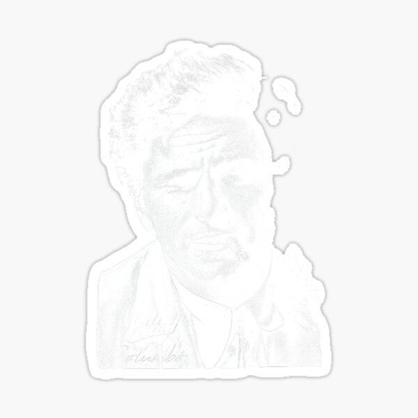 "Columbo " Sticker for Sale by bowchubby | Redbubble