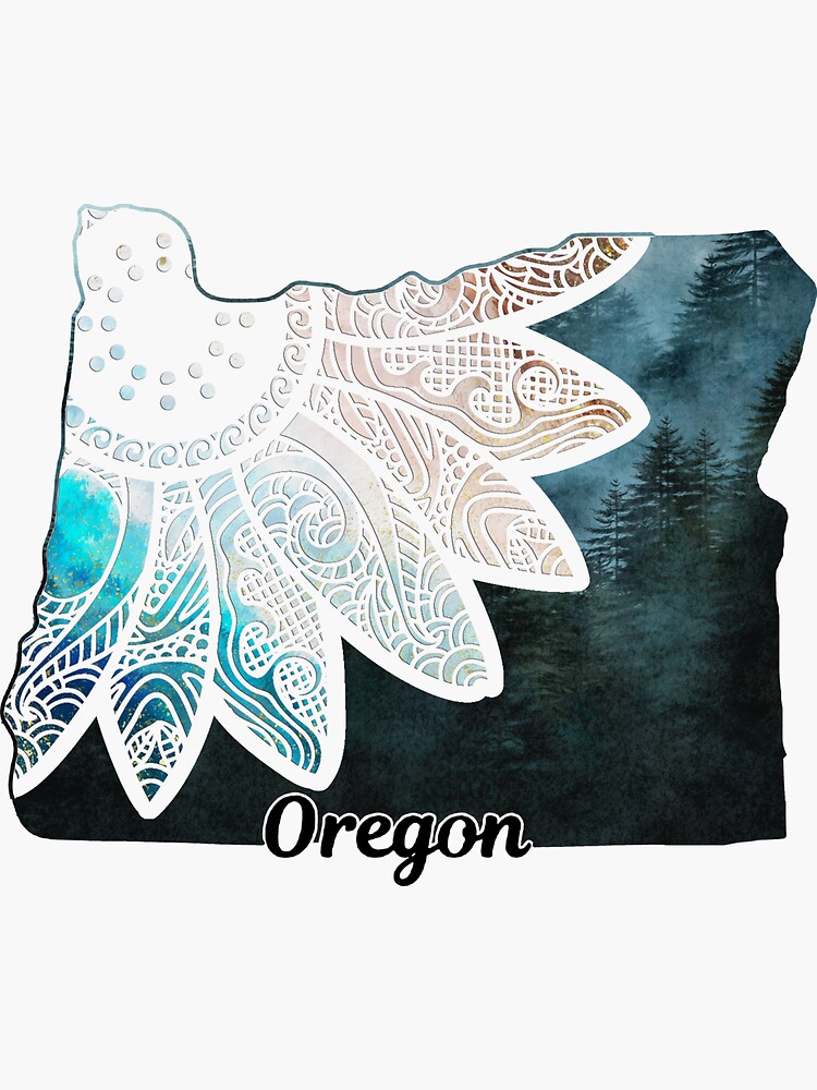 "Oregon design, keep Oregon green, Oregon coast, Oregon pride" Sticker ...
