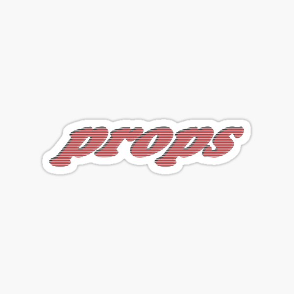"props" Sticker for Sale by lugastees | Redbubble