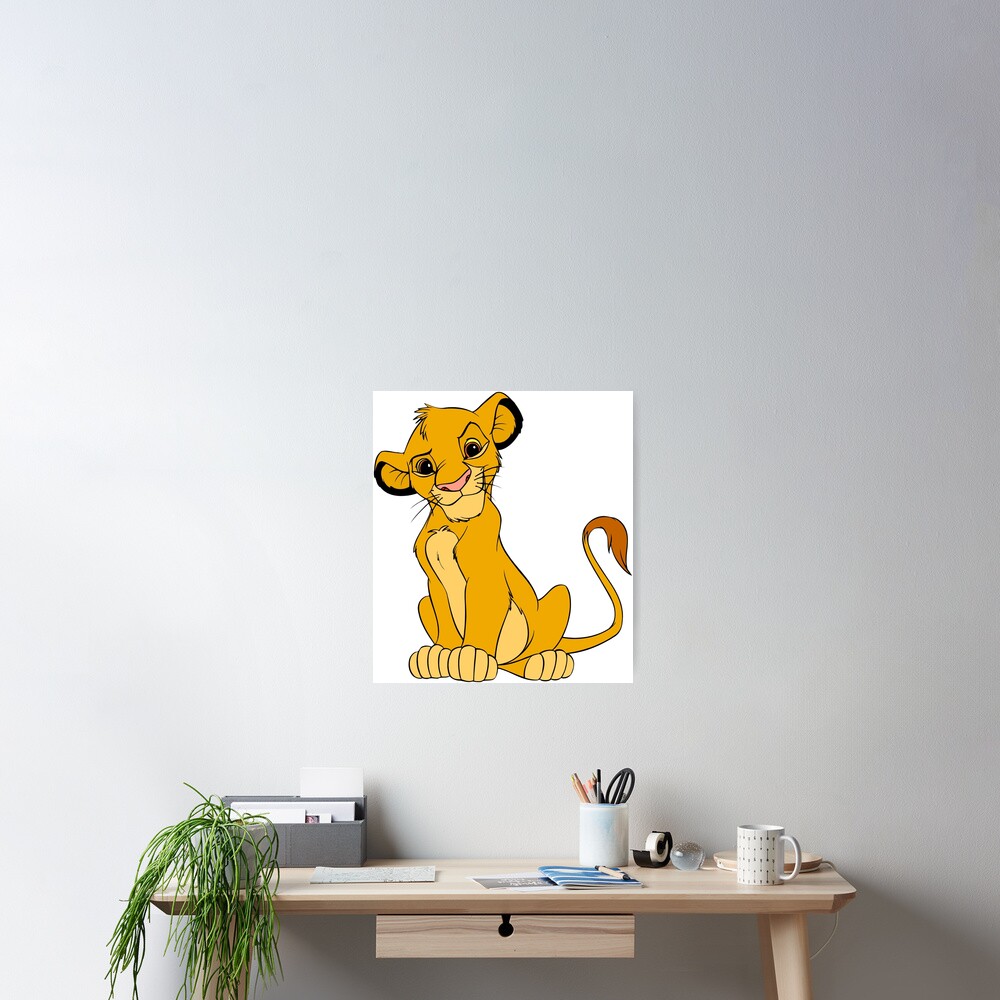 "lion Simba" Poster for Sale by CharismaStore | Redbubble