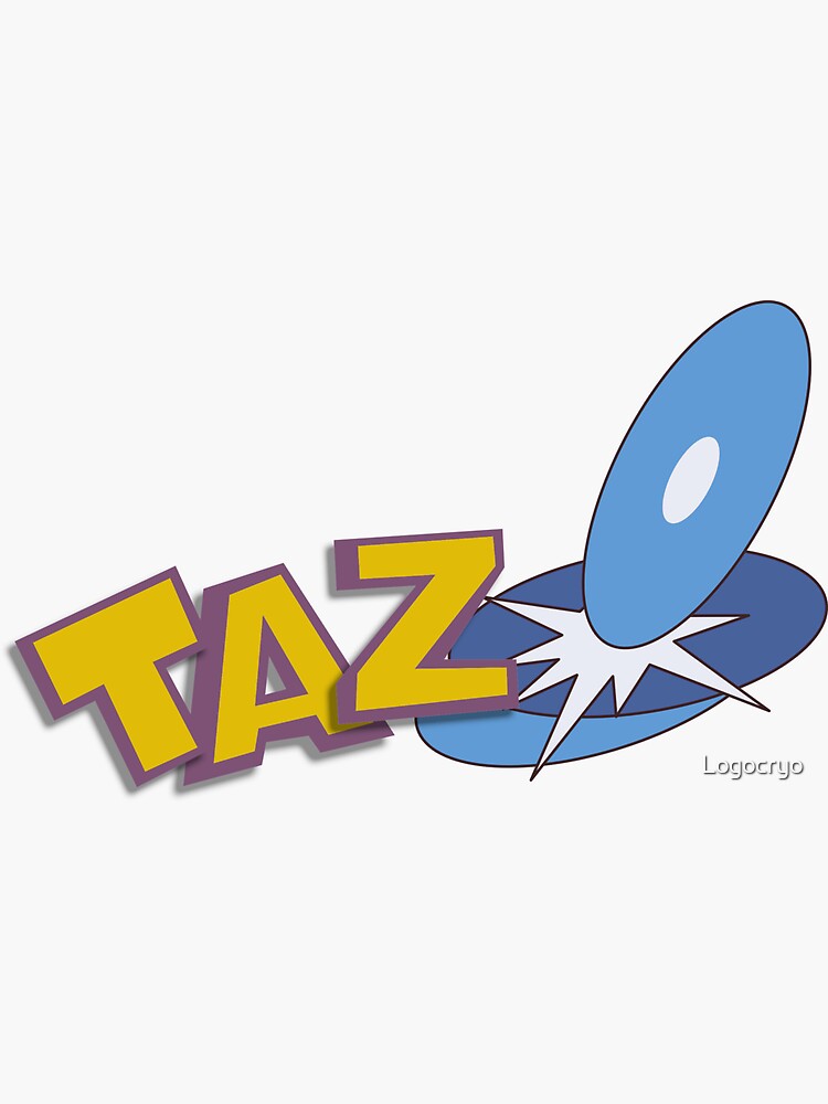 Pegatina for Sale con la obra «Logotipo alternativo de 'Tazo' recreado ...