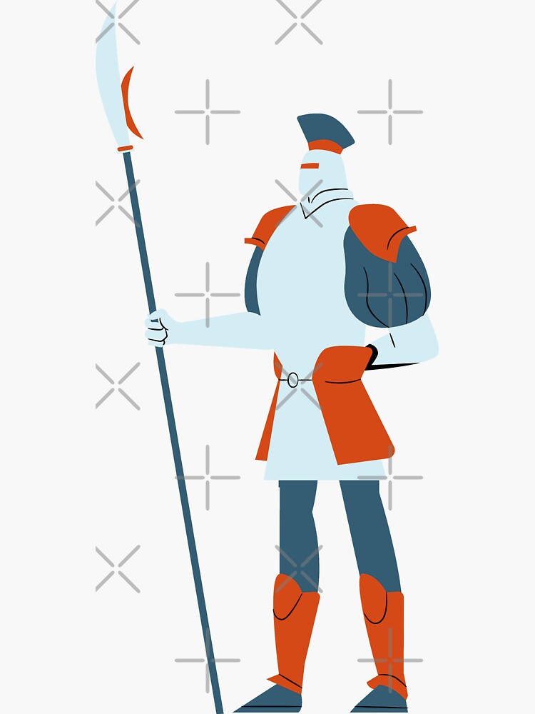 "Medieval knight" Sticker for Sale by B1Eagle | Redbubble