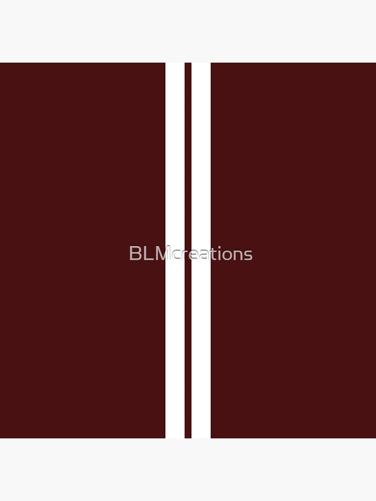 "Red basic white striped design" Sticker for Sale by BLMcreations ...