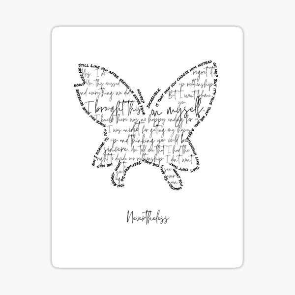 "Nevertheless butterfly" Sticker for Sale by Sunshineby321 | Redbubble