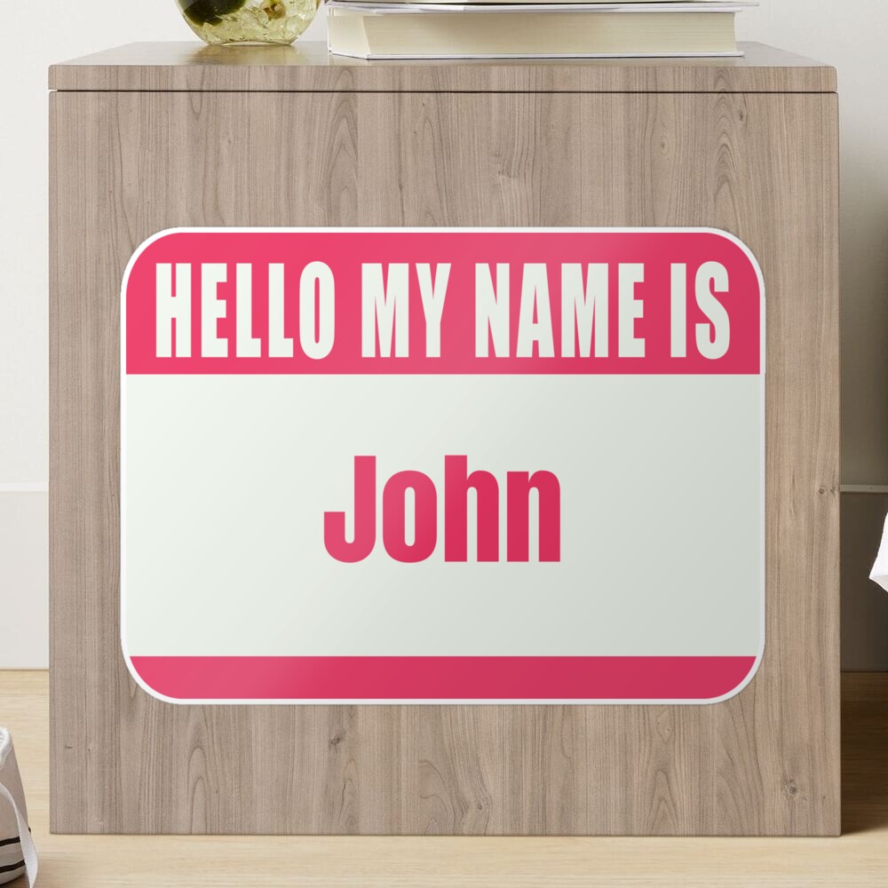 John Name Tag