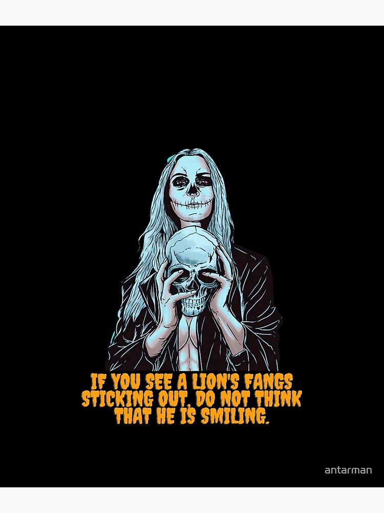 "If you see a lion's fangs sticking out, do not think that he is ...