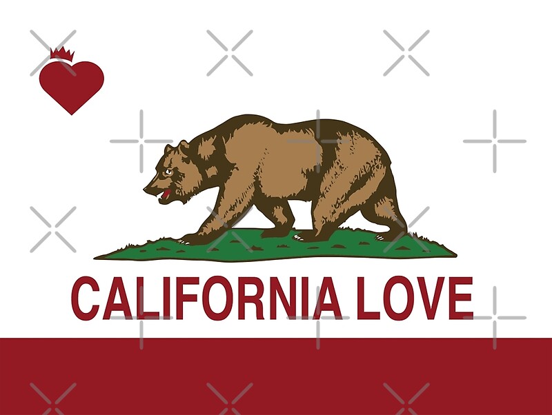 "California Love Heart" by NorCal | Redbubble