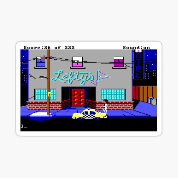 "Leisure Suit Larry #1" Sticker for Sale by Theenclave | Redbubble