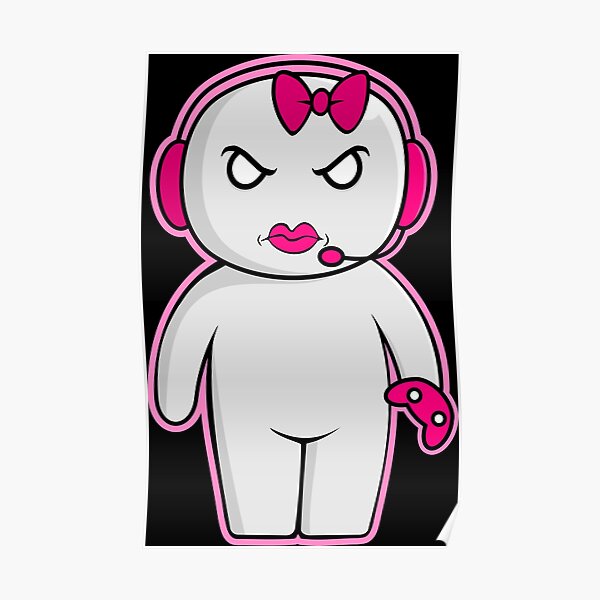 "Gamer Girl Rage" Poster for Sale by chaoskandy | Redbubble