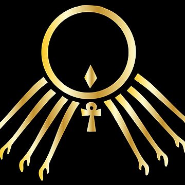 "Aten Egyptian Sun God Hieroglyph Symbol" Photographic Print for Sale ...