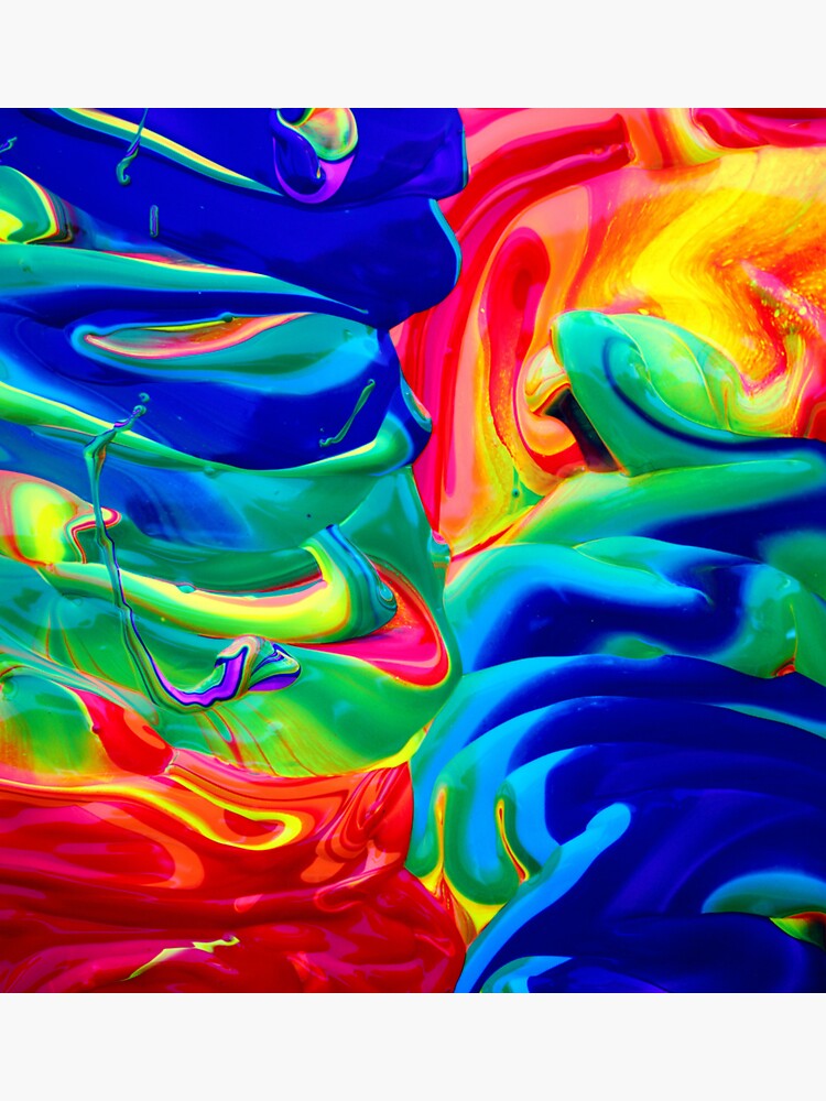 "multi color" Sticker by antoineagbobli | Redbubble