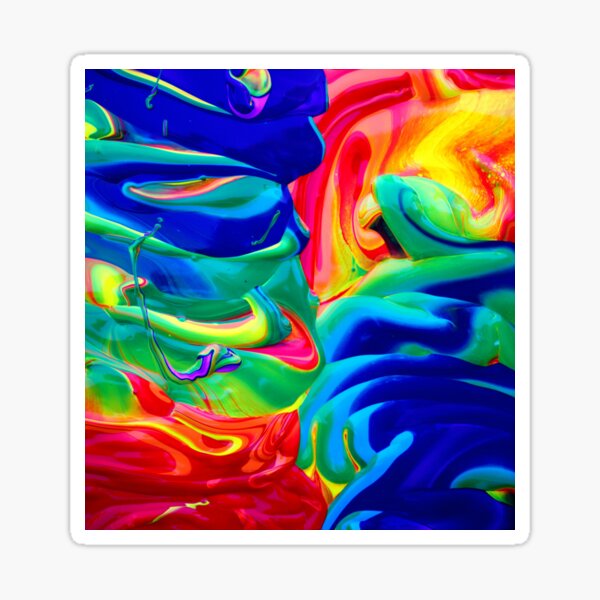 "multi color" Sticker by antoineagbobli | Redbubble