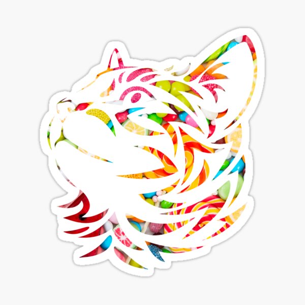 "Sweetie Curious Cat" Sticker by HoneyLine | Redbubble