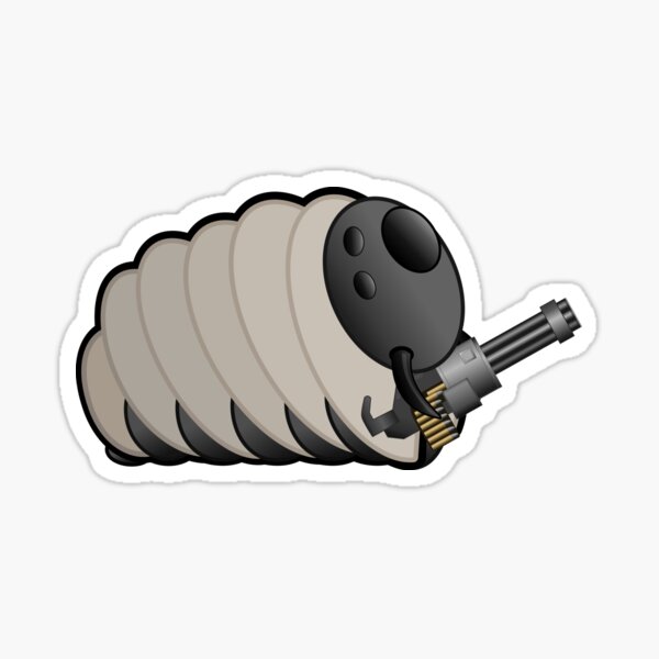 Pegatina «Rimworld Mechanoid Centipede (nueva versión con minigun)» de ...