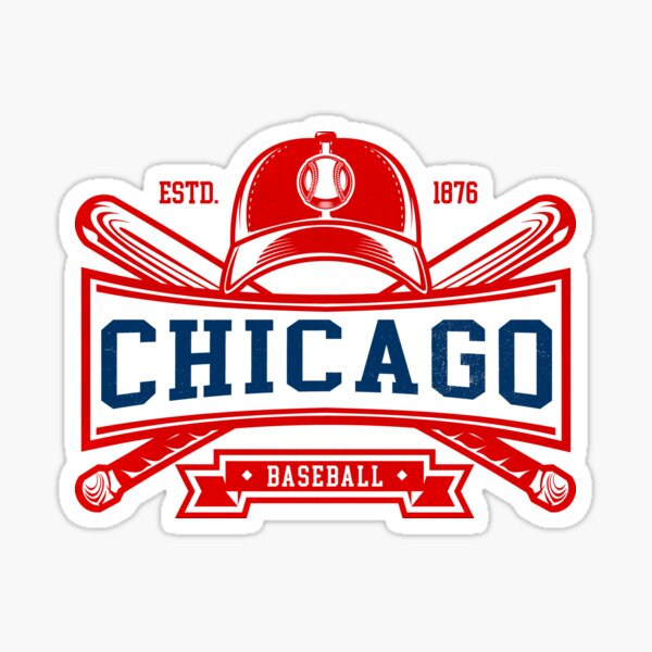 "Chicago Baseball Vintage" Sticker for Sale by RKgraphics | Redbubble