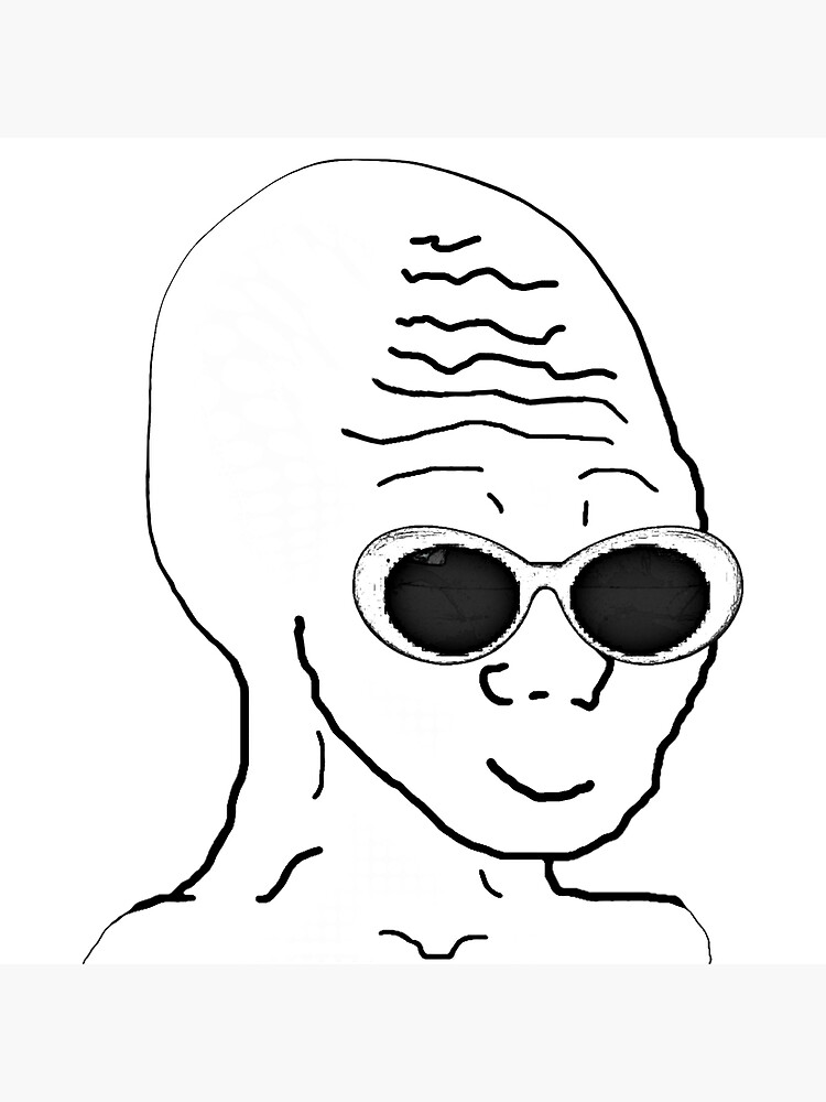 "Big Brain Wojak" Photographic Print for Sale by marjard | Redbubble