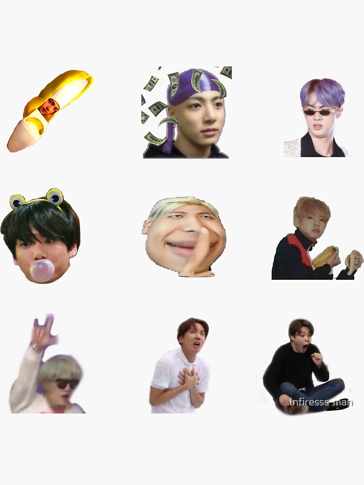 "Ultimate BTS Meme Sticker Pack Version 4 Bt21" Sticker for Sale by ...