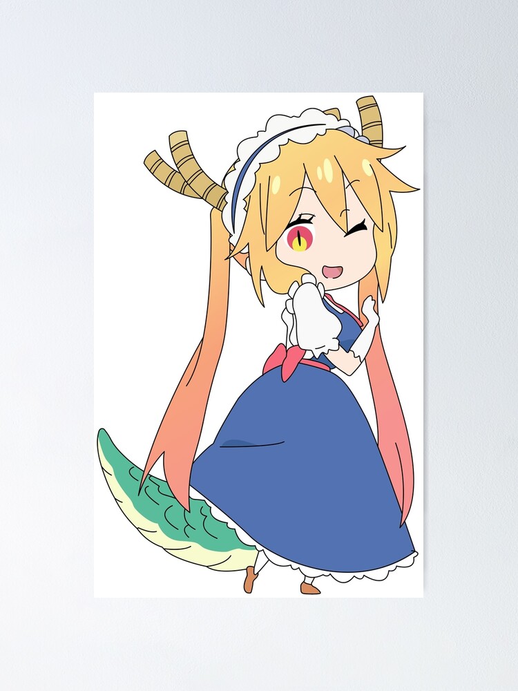 "Chibi Tohru miss kobayashi's dragon maid" Poster for Sale by Migi-Desu ...