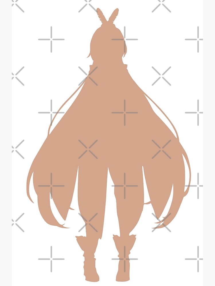 "Hololive EN Gen 2 : Nanashi Mumei full body monochrome" Art Print by ...